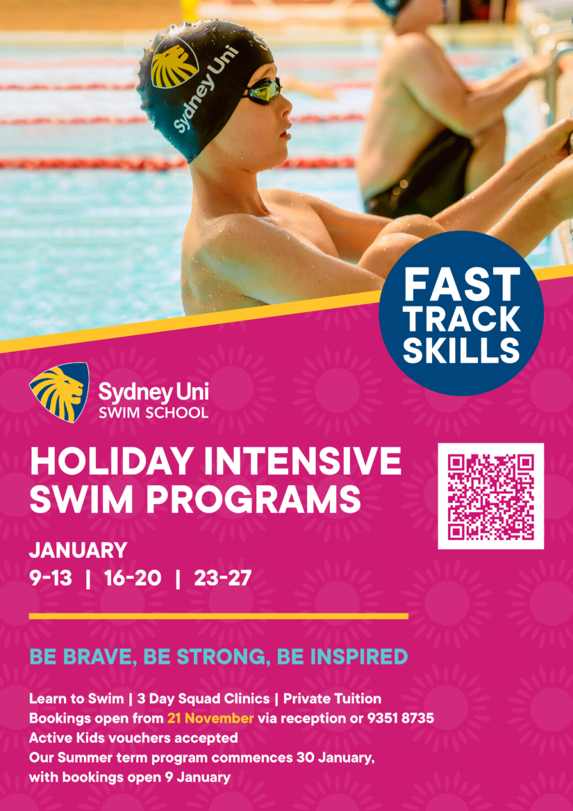 Holiday Intensive Swim School - Sydney Uni Sport & Fitness