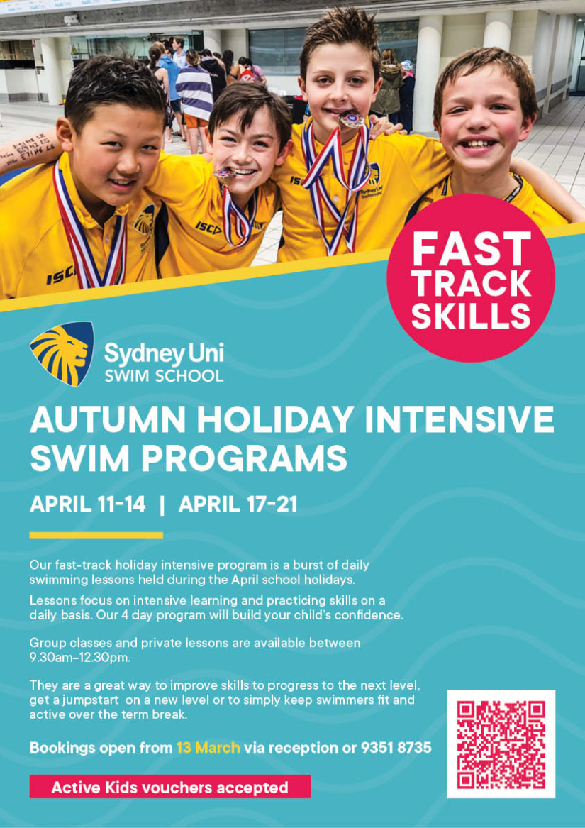 Swim Programs - Sydney Uni Sport & Fitness - Learn To Swim, Squads & More